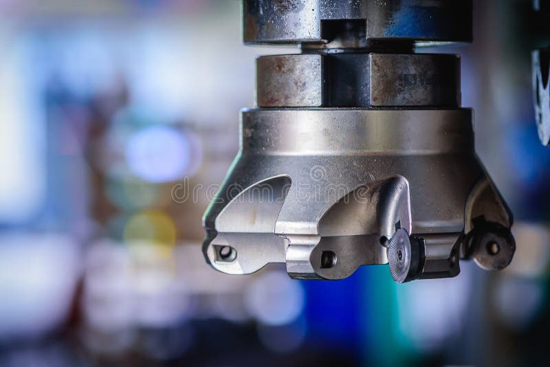 Detail of Milling Machine in Factory Stock Photo - Image of file ...