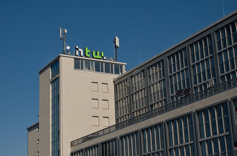 Detail of a Building of HTW University in Berlin Editorial Stock Photo ...