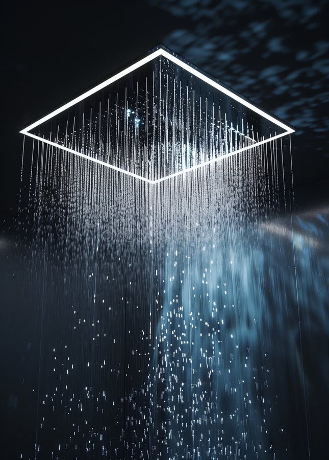 Detail of Modern Ceiling Shower Stock Photo - Image of faucet ...