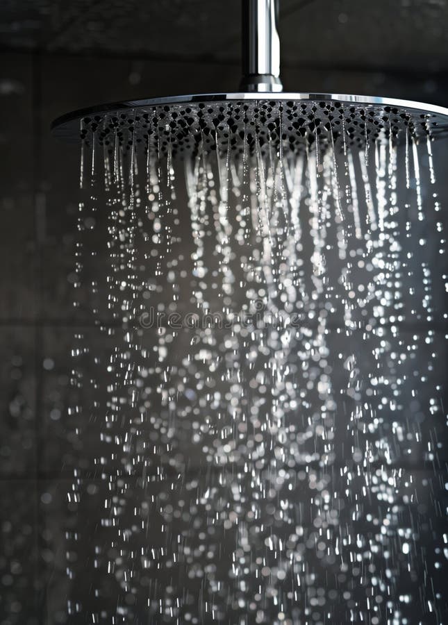 Detail of Modern Ceiling Shower Stock Photo - Image of bathroom ...