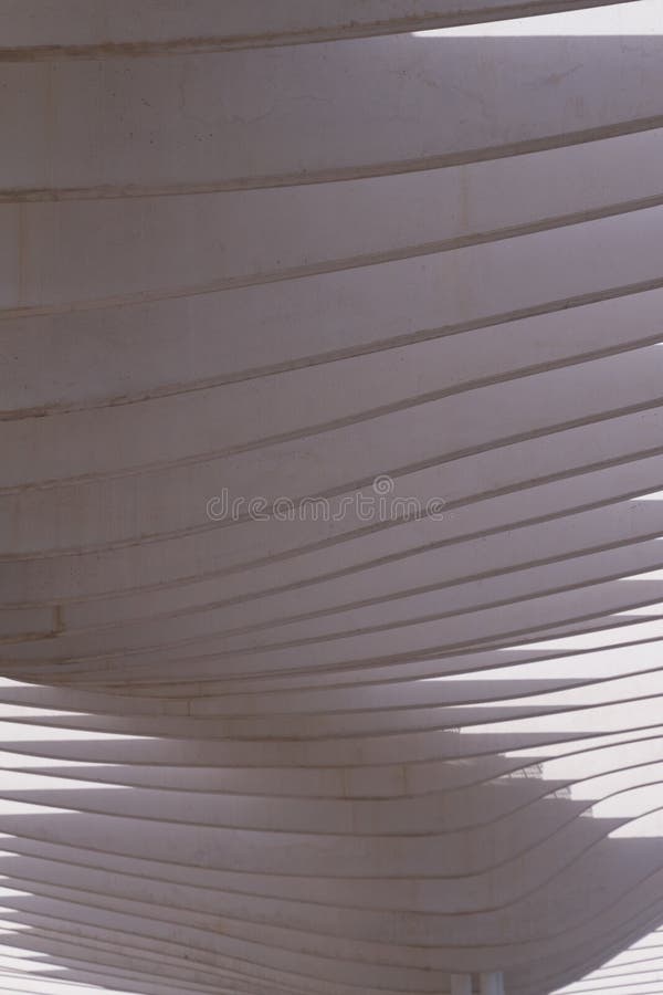 Detail of a Modern Cement Canopy Stock Image - Image of design, shiny ...