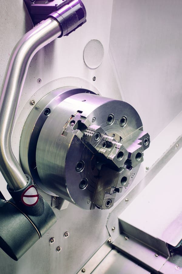 Detail of a Modern CNC Machine Stock Image - Image of factory ...