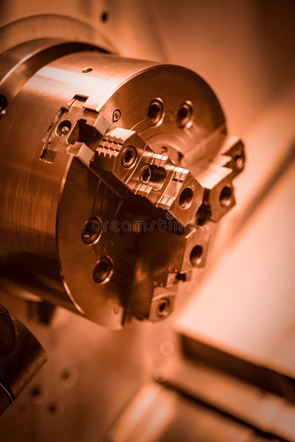 Detail of a Modern CNC Machine Stock Image - Image of production ...