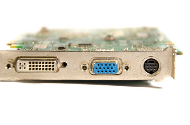 Detail of Modern Computer Video Card Stock Image - Image of industry ...