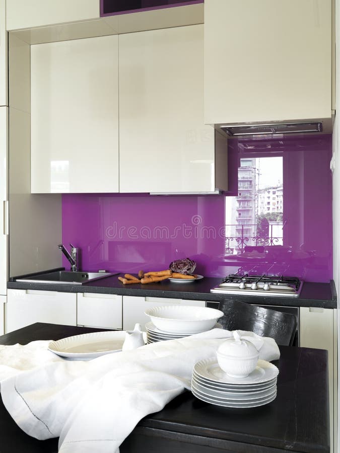 Detail of modern kitchen stock image. Image of apartment - 20857857