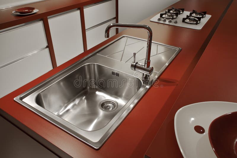 Modern Kitcken stock image. Image of design, contemporary - 4507559