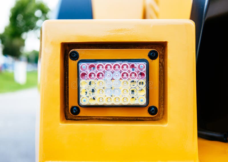 Vision and Security Concept Excavator Led Light Editorial Stock Photo ...