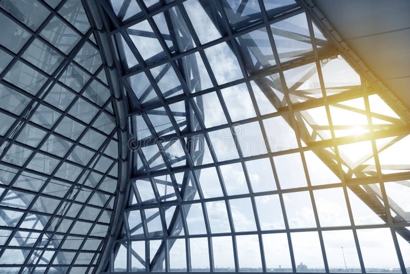 Bright Modern Architecture stock photo. Image of gate - 100889434