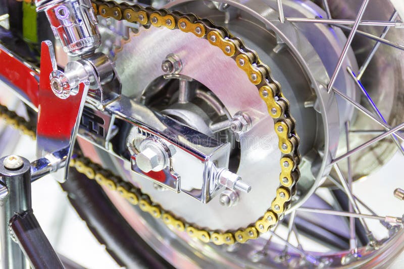 Motorcycle Rear Chain, Concept New Design Stock Photo - Image of ...