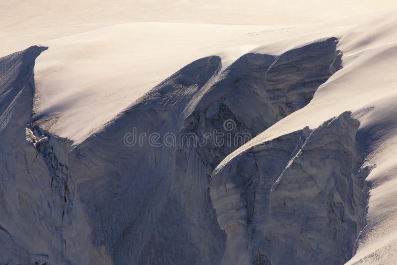 Detail of Mountain Snowdrift Stock Photo - Image of dangerous, snow ...