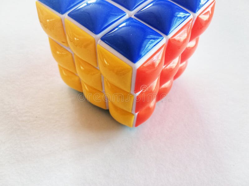 Detail of the Multicolors Rubic Cube Editorial Stock Photo - Image of ...
