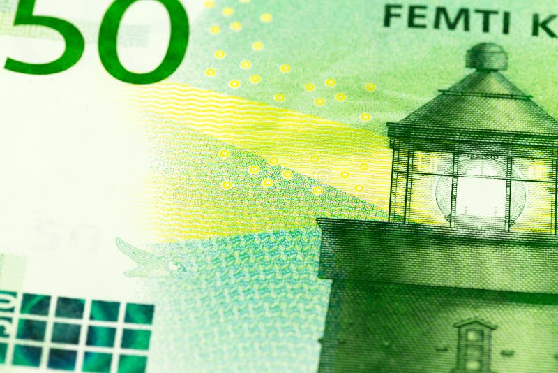 Detail of a New 500 Norwegian Krone Banknote Obverse Stock Photo ...