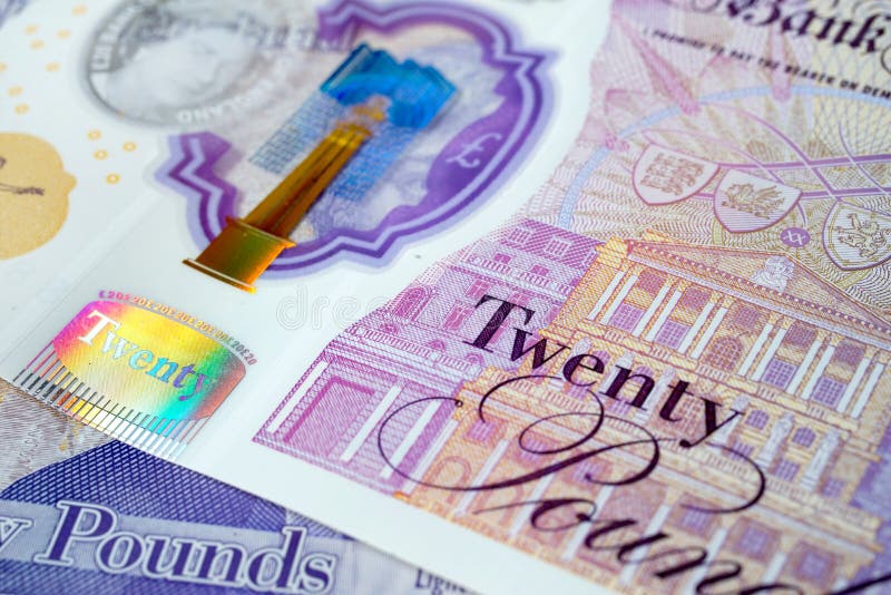 Detail of New UK Twenty Pound Note 20 Editorial Photo - Image of twenty ...