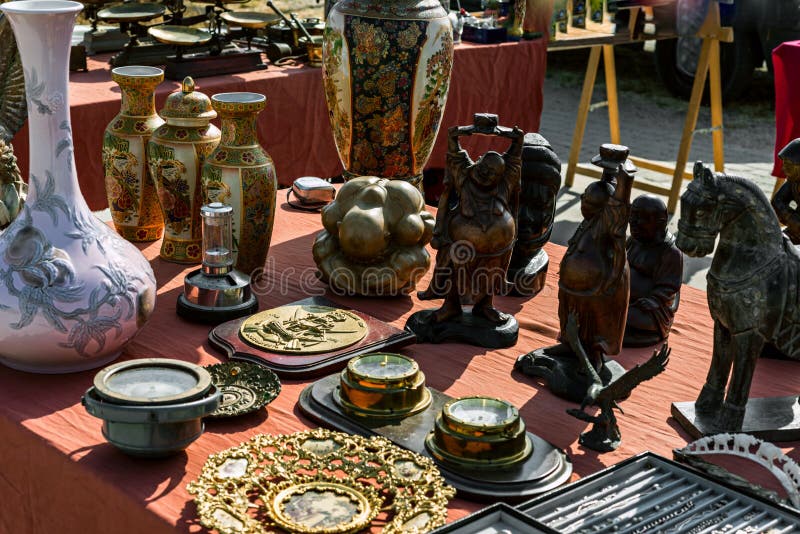 Detail Objects Antique Market Stock Photo - Image of rare, ancient ...