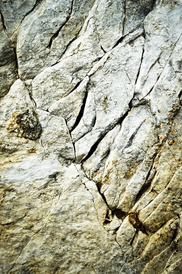 Detail of Old Cracked Rock Limestone Stock Image - Image of pattern ...