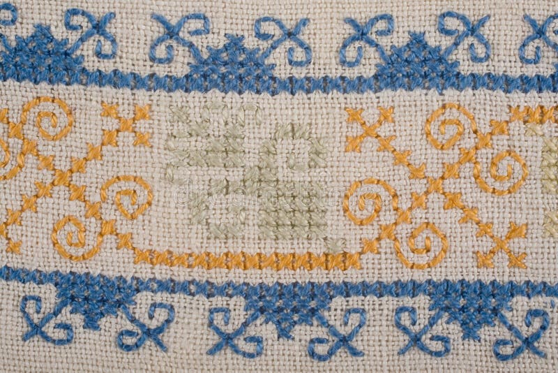 Detail of old embroidery stock photo. Image of vintage - 7791956