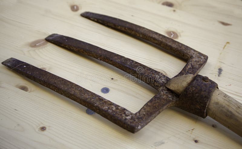 Old rusty rake stock image. Image of equipment, garden - 258315543