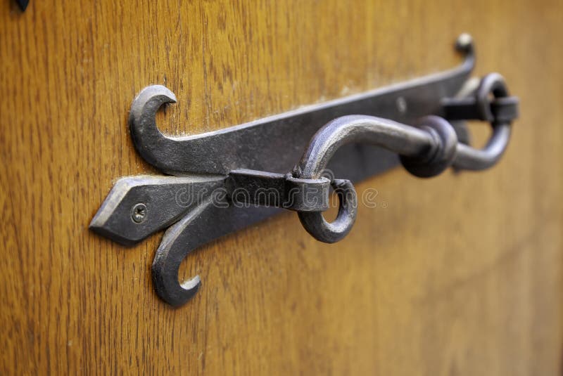 Medieval door handle stock photo. Image of aged, entrance - 306631884