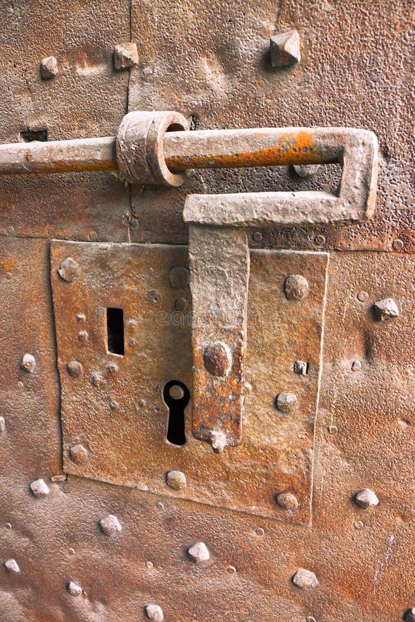 Detail of an Old Iron Door - Concept Image Stock Photo - Image of aged ...