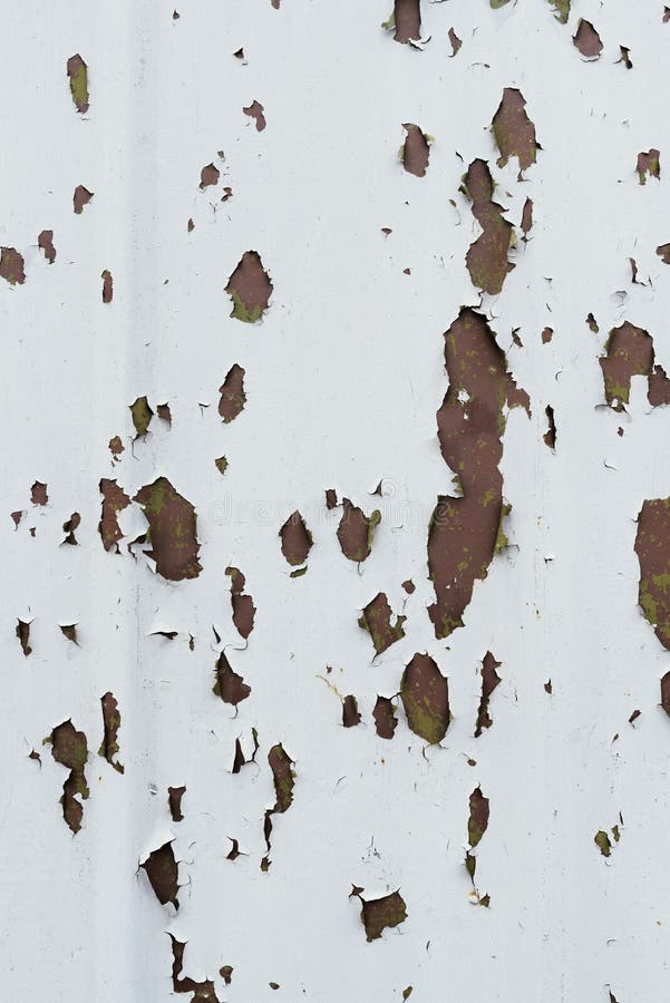 Detail of the Old Painted Metal Surface with Clear Structure, Closeup ...