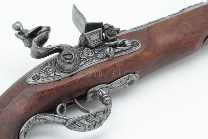 Detail of an Old Pirate Pistol Stock Image - Image of pistol, pirate ...
