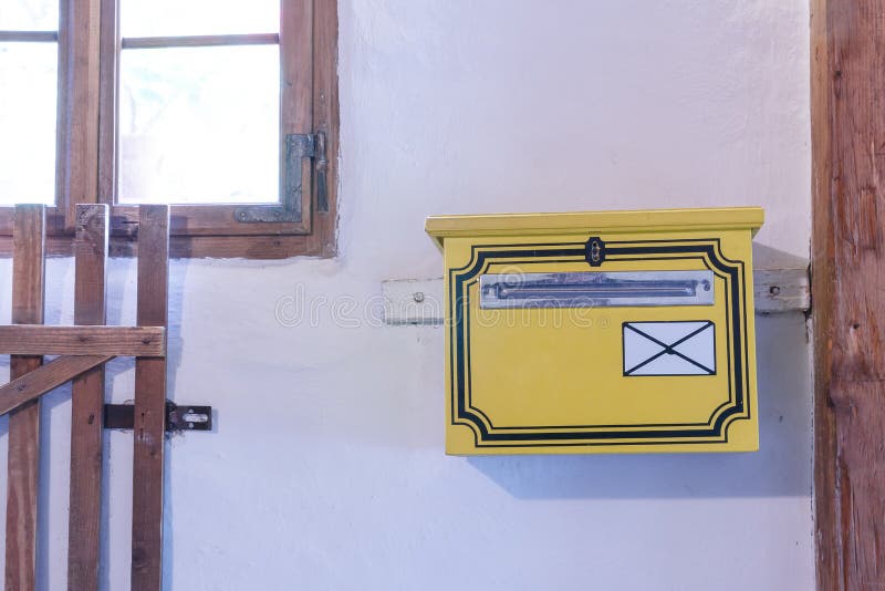Detail of Old Post Box in the Room Stock Photo - Image of concept, live ...