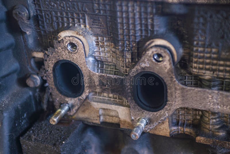 Detail of Old and Rusty Car Engine 5 Stock Image - Image of design ...