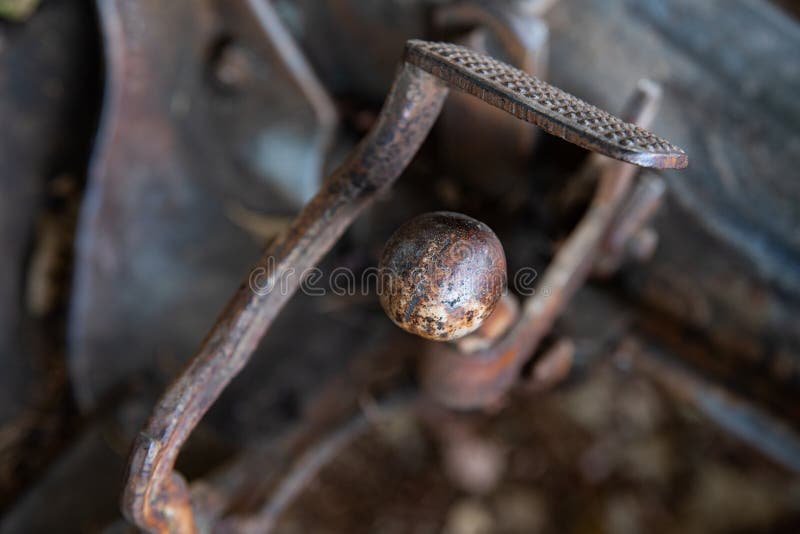 Detail of Old Rusty Engine Parts Stock Photo - Image of invertebrate ...