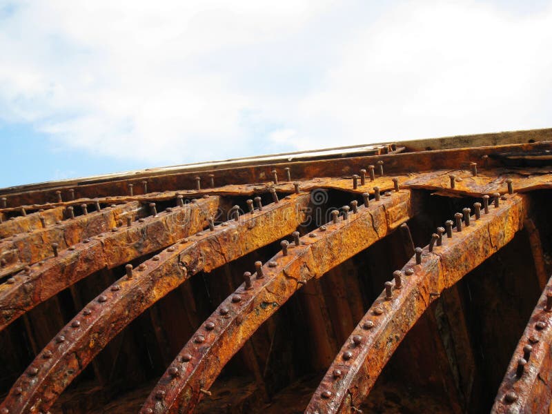 Detail Old Rusty Shipwreck (2) Stock Image - Image of beached, ship ...