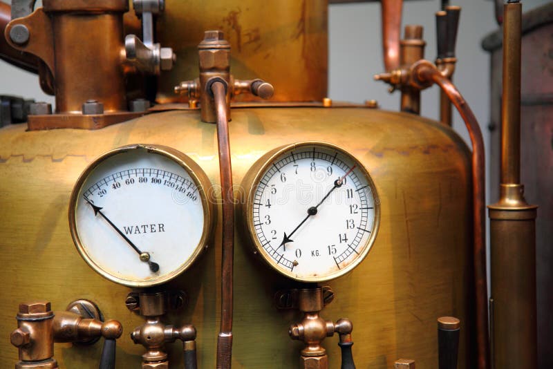 Steam Engine Brass Pipes stock photo. Image of engines - 16412554