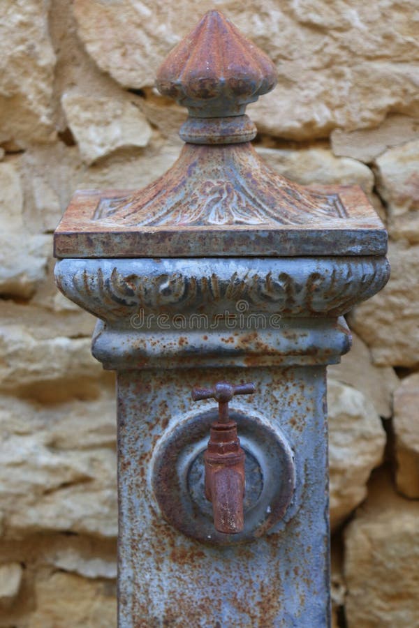 Detail of Old Tap and Standpipe Stock Image - Image of brown, rusty ...