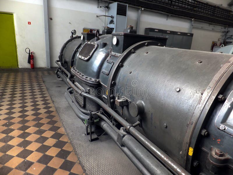 Detail of an Old Turbo Generator Stock Image - Image of produce, stator ...