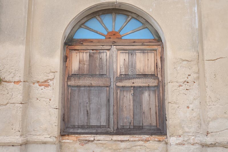 Detail of Old window panel stock image. Image of concrete - 234649243