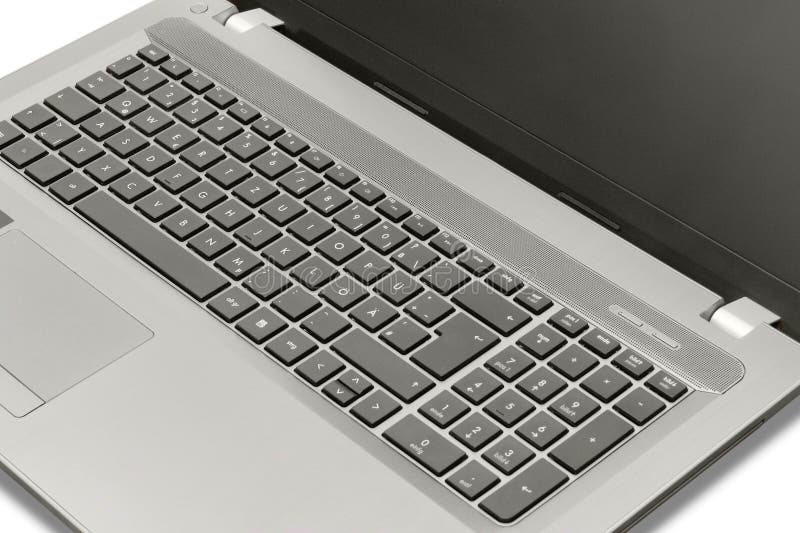 Detail of a open laptop stock photo. Image of computer - 70827102