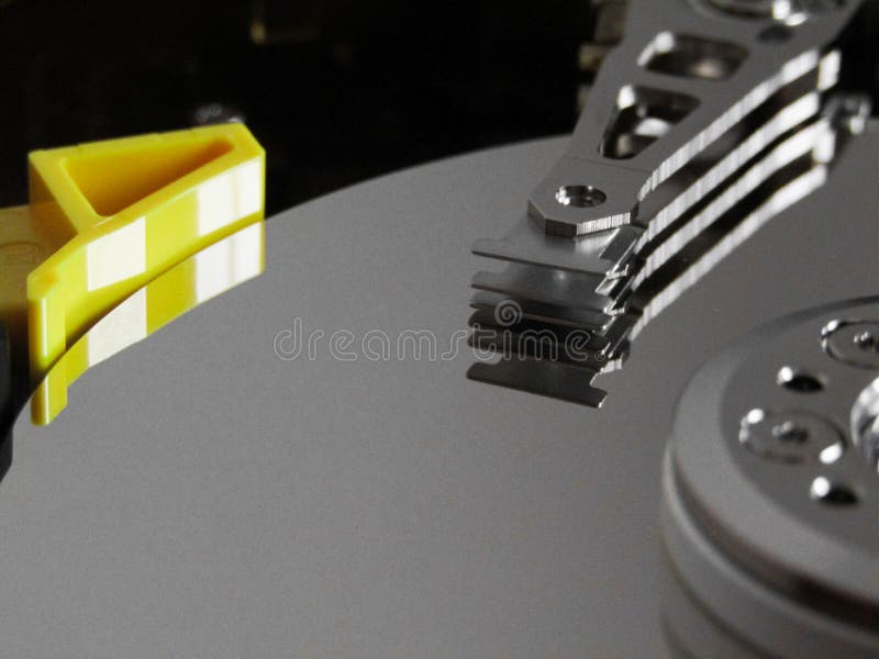 Detail from an Opened Hard Disk Stock Photo - Image of digital, file ...