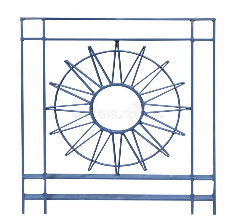 Detail of Ornate Metal Work Sun Design Stock Illustration ...