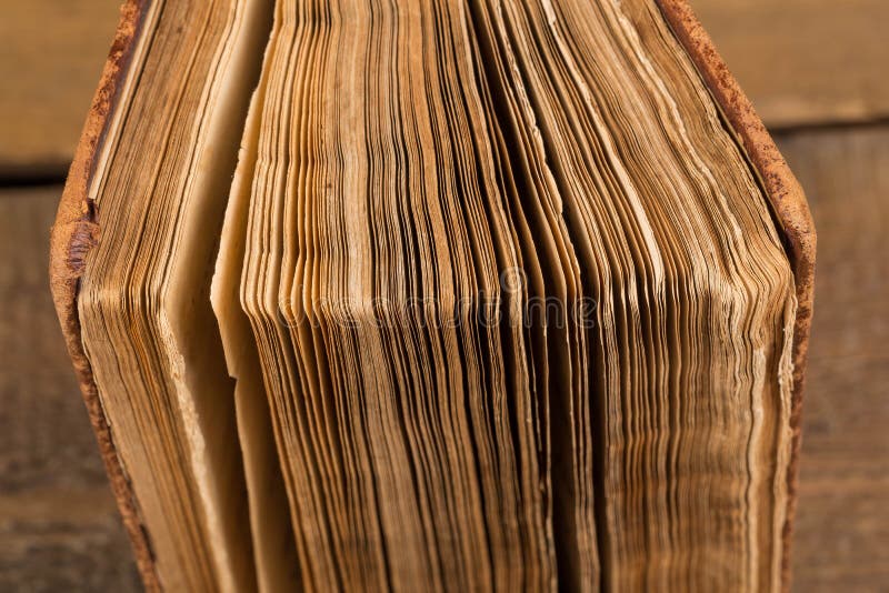 Detail of Pages of an Old Book Stock Image - Image of inside, history ...