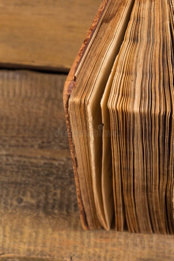 Detail of Pages of an Old Book Stock Photo - Image of college ...