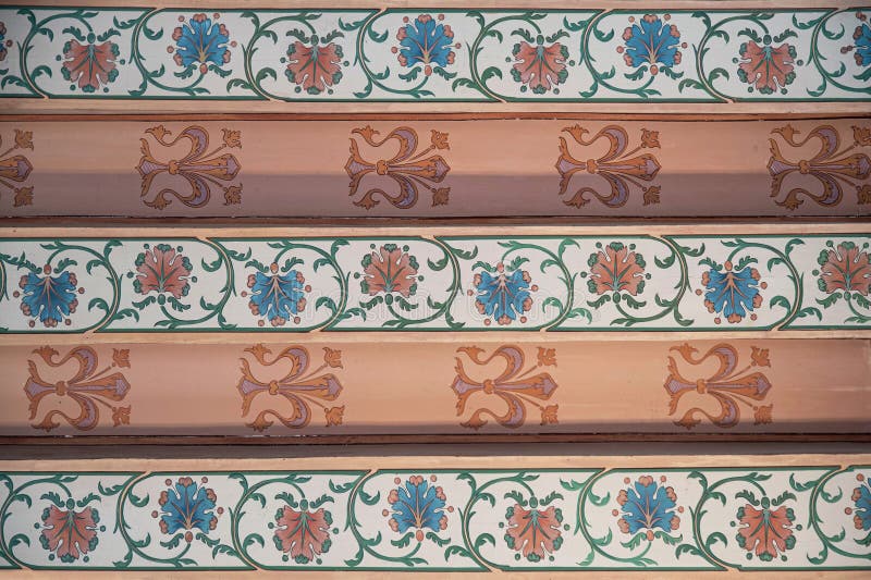 Architectural Detail of an Ancient Ceiling Stock Photo - Image of retro ...
