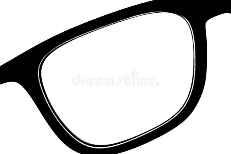 Detail of a Pair of Glasses with High Contrast Stock Photo - Image of ...