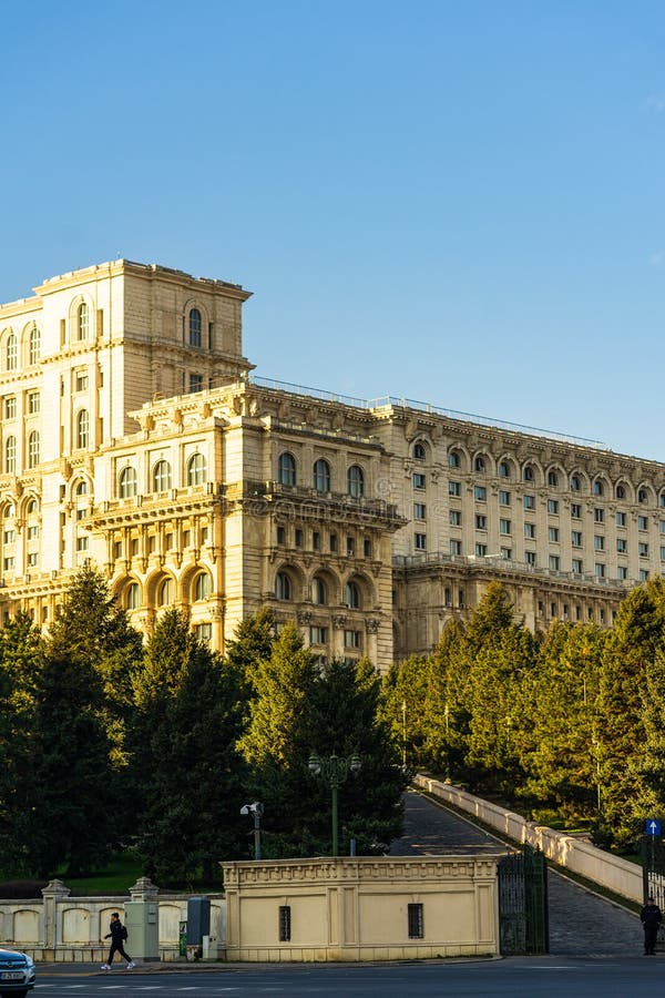 Detail of Palace of the Parliament, Bucharest, Romania Editorial Stock ...
