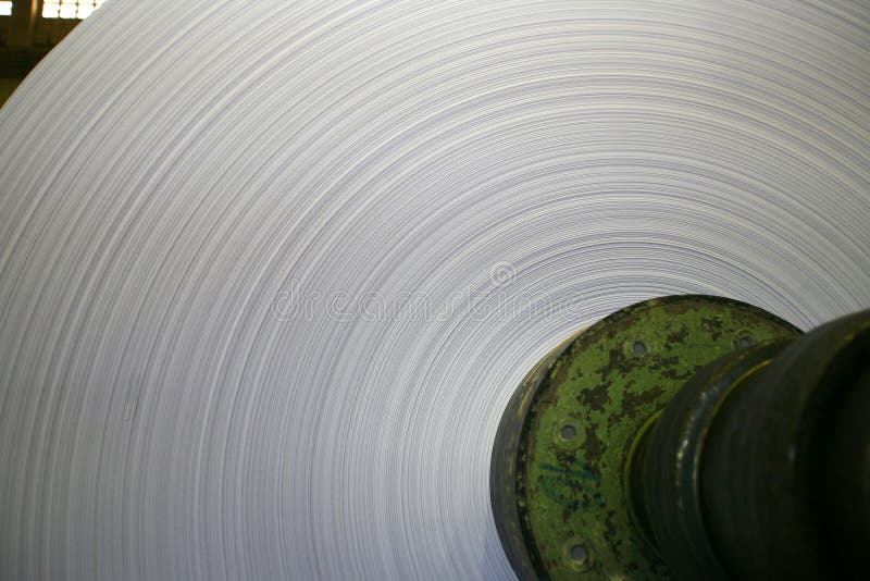 Paper reel stock image. Image of press, paper, macro - 200453727