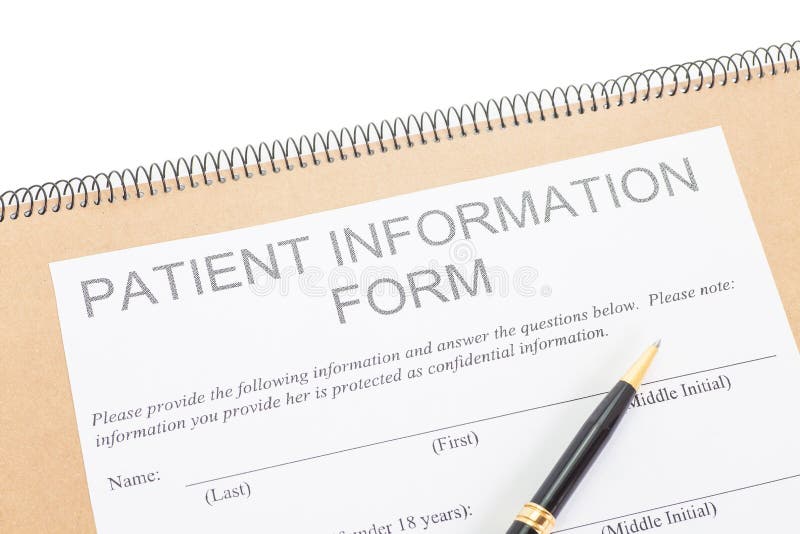 Detail of Patient Information Form Stock Photo - Image of business ...