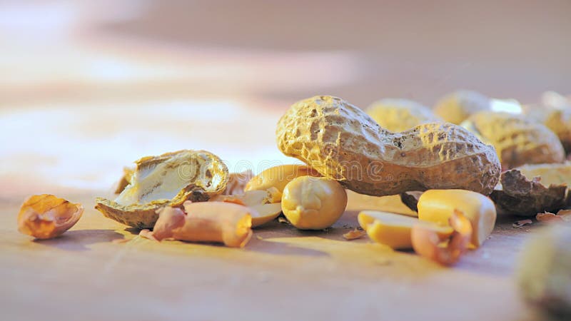 Detail of Peanuts in Shell and Out Stock Video - Video of vegan, fruit ...