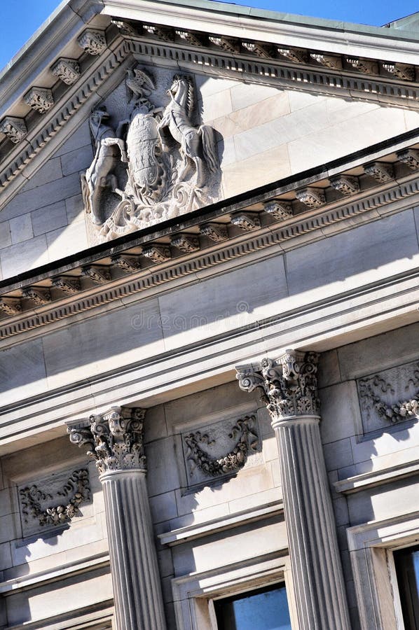 Pennsylvania Capitol Column and Roof Stock Photo - Image of upward ...