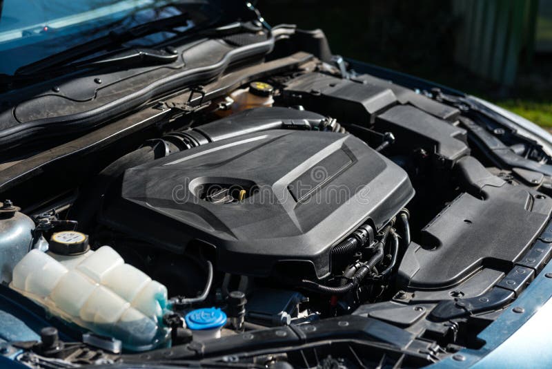 Detail Photo of a Car Engine Stock Photo - Image of gasoline, modern ...