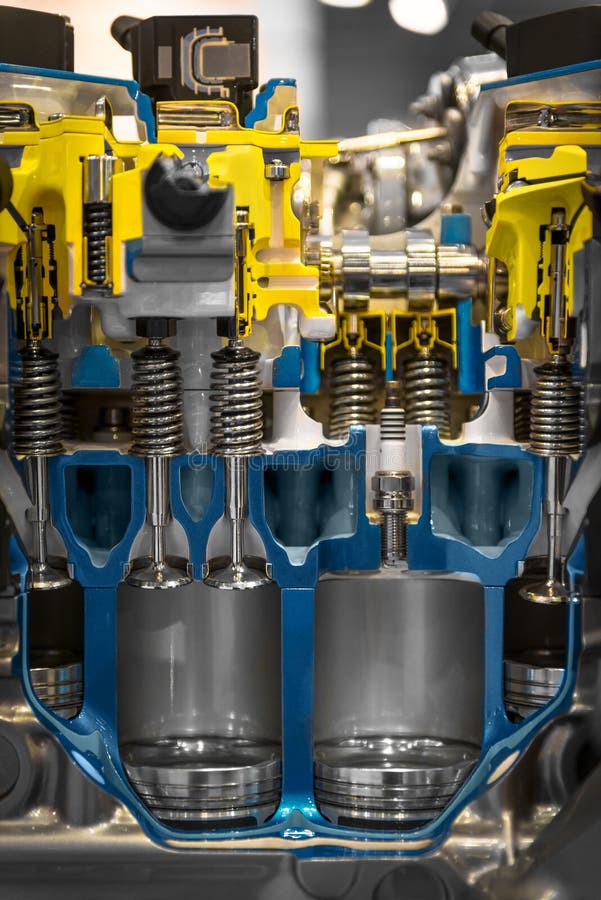Detail Photo of a Car Engine Stock Image - Image of piston, interior ...