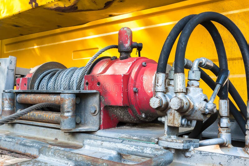 Detail Photo of the Car Winch. Stock Photo - Image of winch, load: 75958988