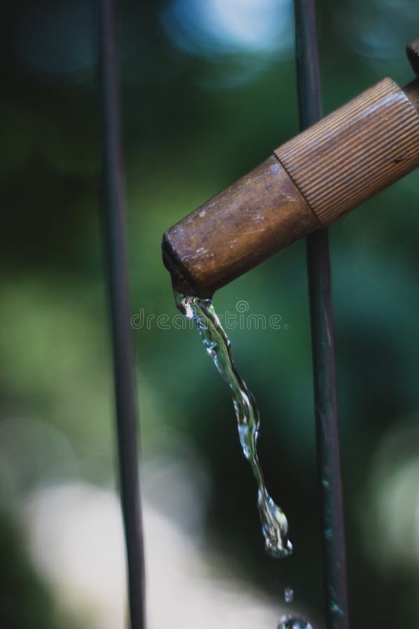 Detail Photo of Water Falling from a Hose. Macro Photo Stock Image ...