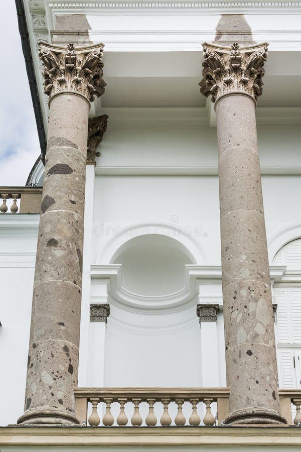 Detail of pillars . stock image. Image of masonry, park - 71929765